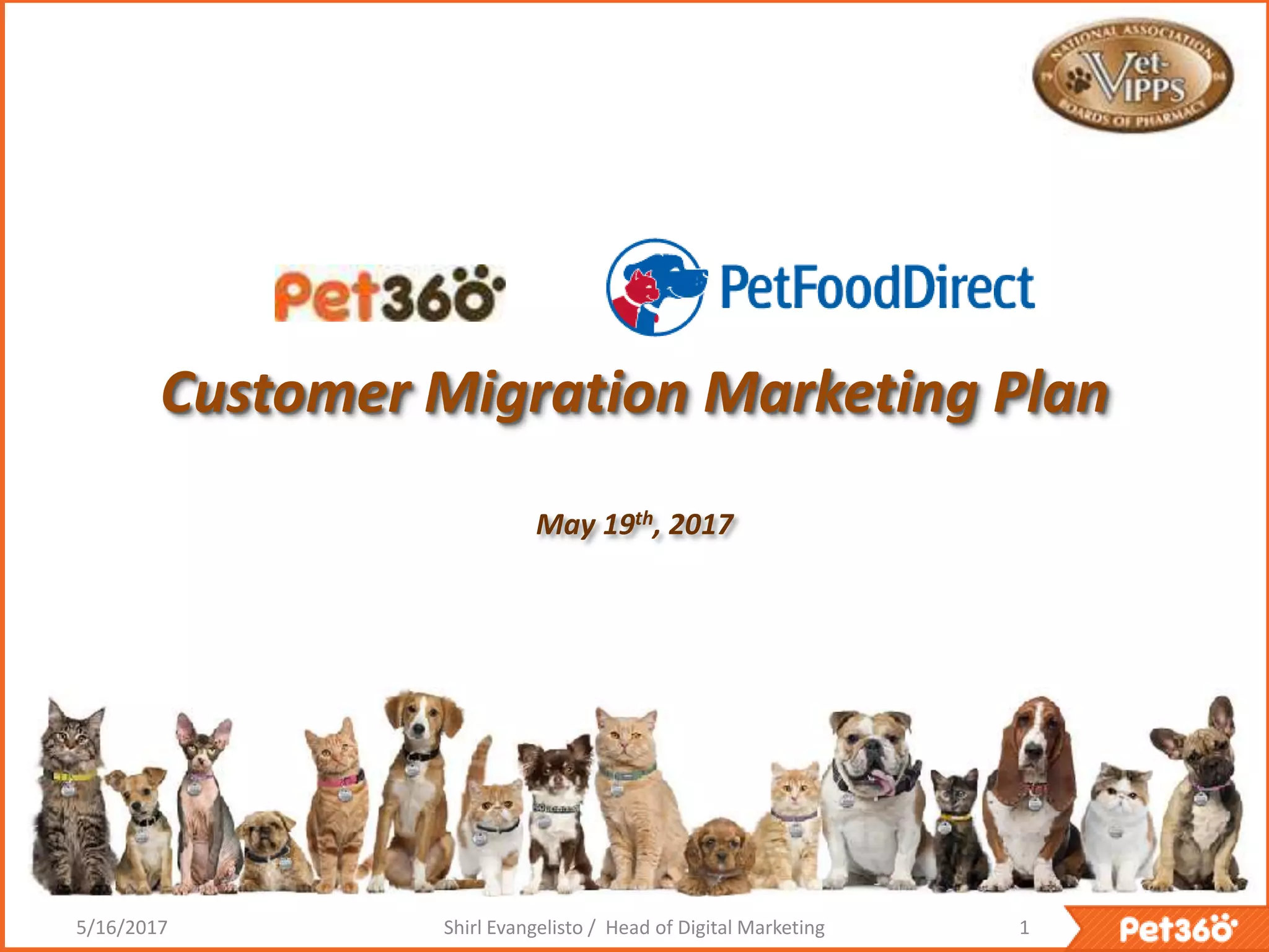 Customer Migration Marketing Plan --> Pet360 Customers to PetSmart | PPT