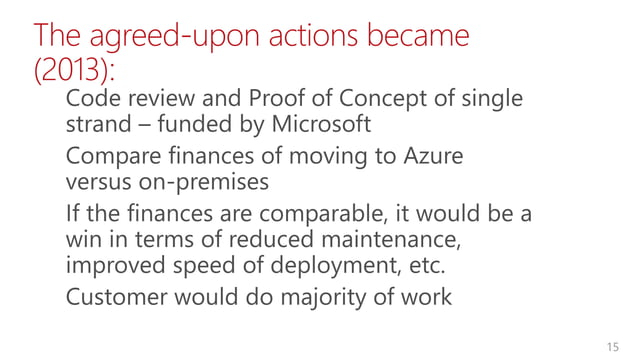 Customer migration to azure sql database from on-premises SQL, for a SaaS application. | PPT