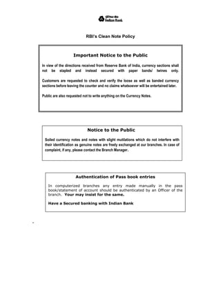 Customer notices | PDF