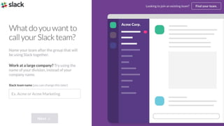 Customer onboarding flow for slack | PPT