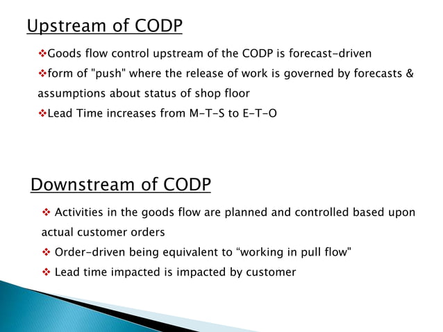 Customer order decoupling point | PPTX | Logistics | Business