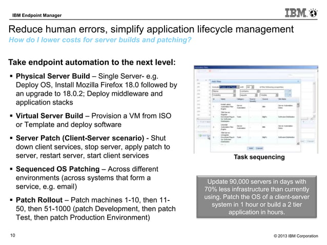 IBM Endpoint Manager for Server Automation presentation | PPT