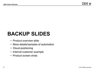 IBM Endpoint Manager for Server Automation presentation | PPT