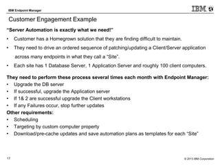 IBM Endpoint Manager for Server Automation presentation | PPT