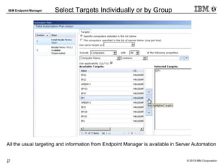 IBM Endpoint Manager for Server Automation presentation | PPT