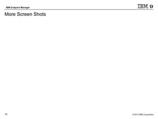 IBM Endpoint Manager for Server Automation presentation | PPT