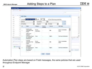 IBM Endpoint Manager for Server Automation (Overview) | PPT