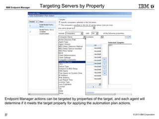 IBM Endpoint Manager for Server Automation (Overview) | PPT