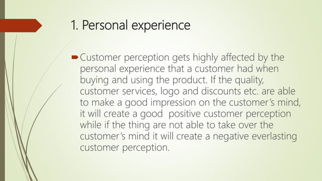 Customer Perception and What are the Factors Influencing Customer ...