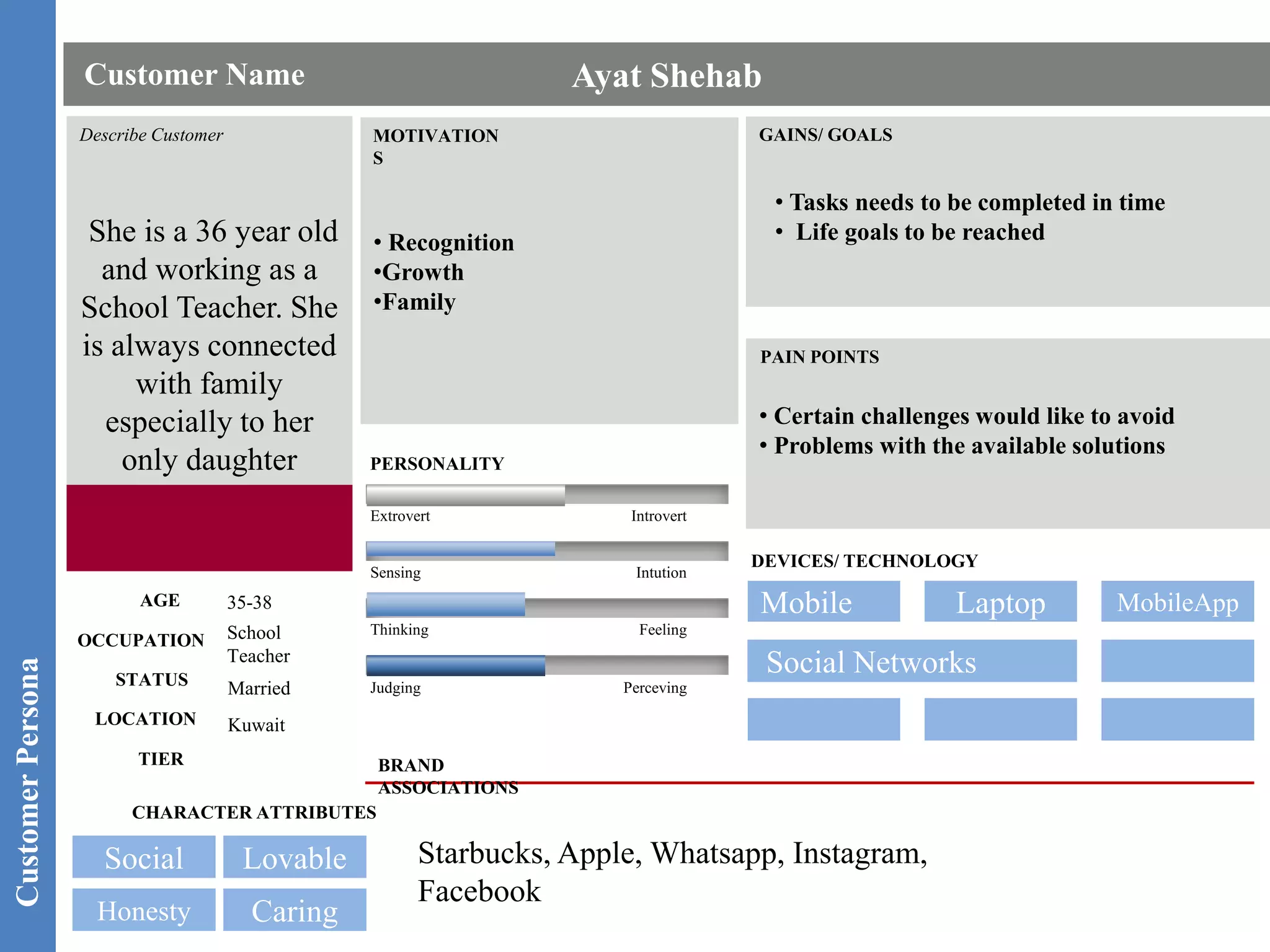 Customer Persona Mapping Tool | PPT