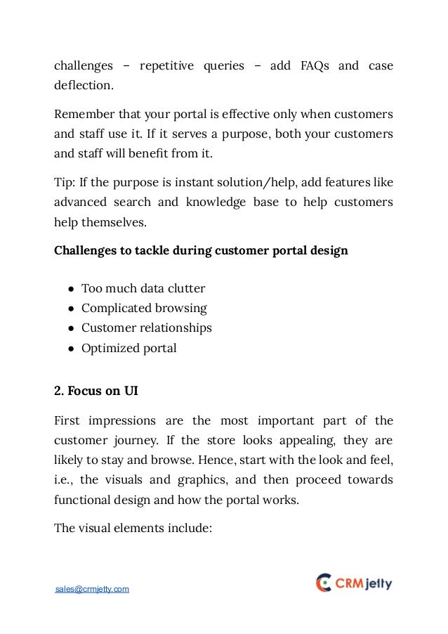 Customer portal design 4 best practices to implement in 2022 | PDF