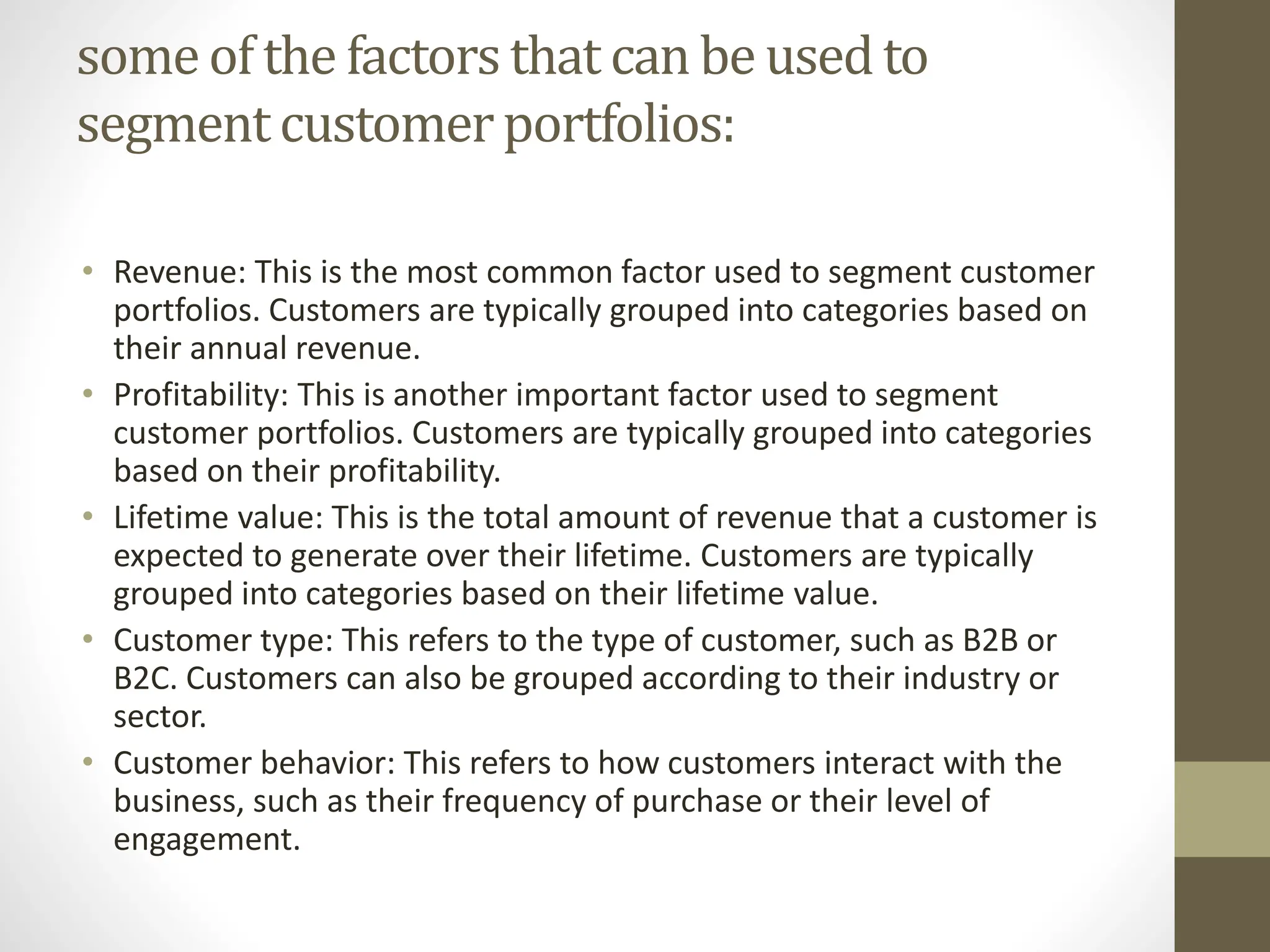 customer portfolio.pptx bnusiness process | PPTX