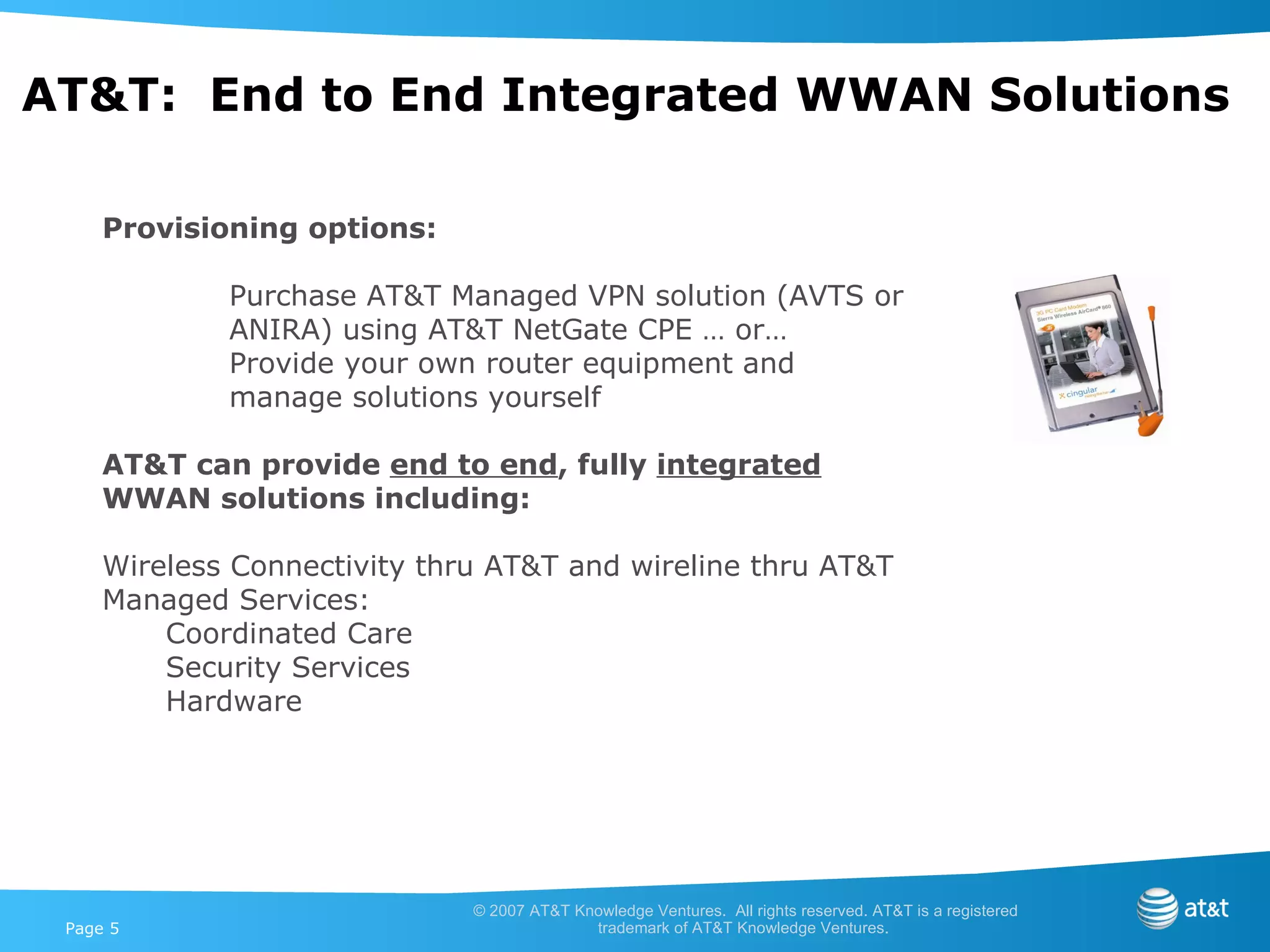 Customer pres 3 technical overviews_at&t mobility | PPT