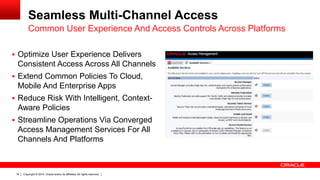 Oracle Access Management - Customer presentation | PPTX