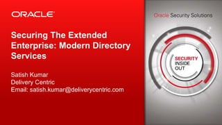 Oracle Directory Services - Customer Presentation | PPT