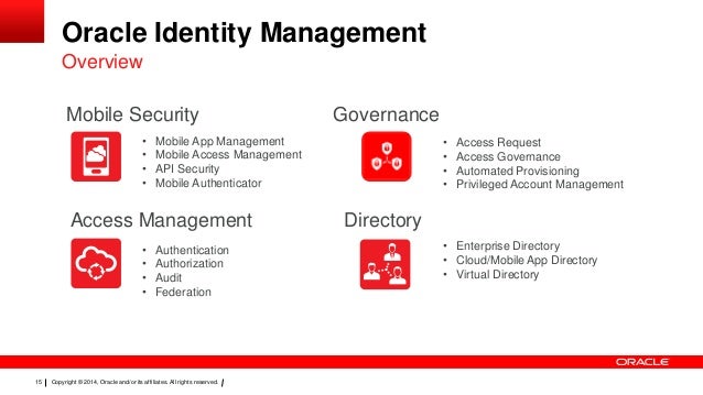 Overview of Oracle Identity Management - Customer Presentation