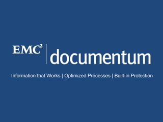 EMC Documentum Product Line Overview | PPT