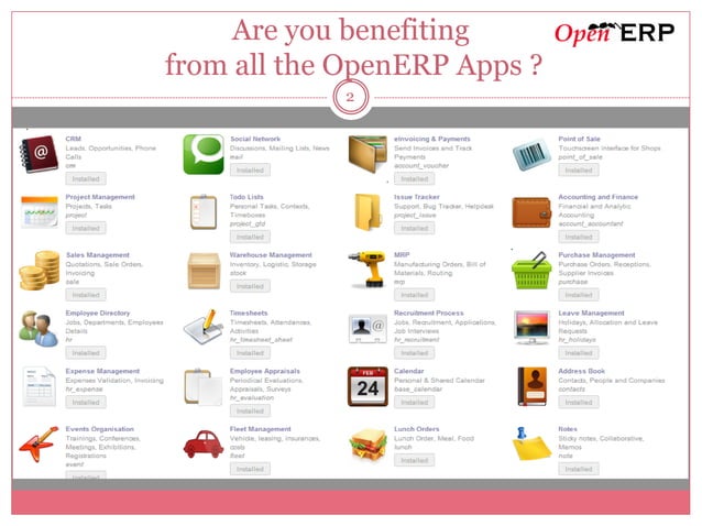 OpenERP 7 - New Features | PDF