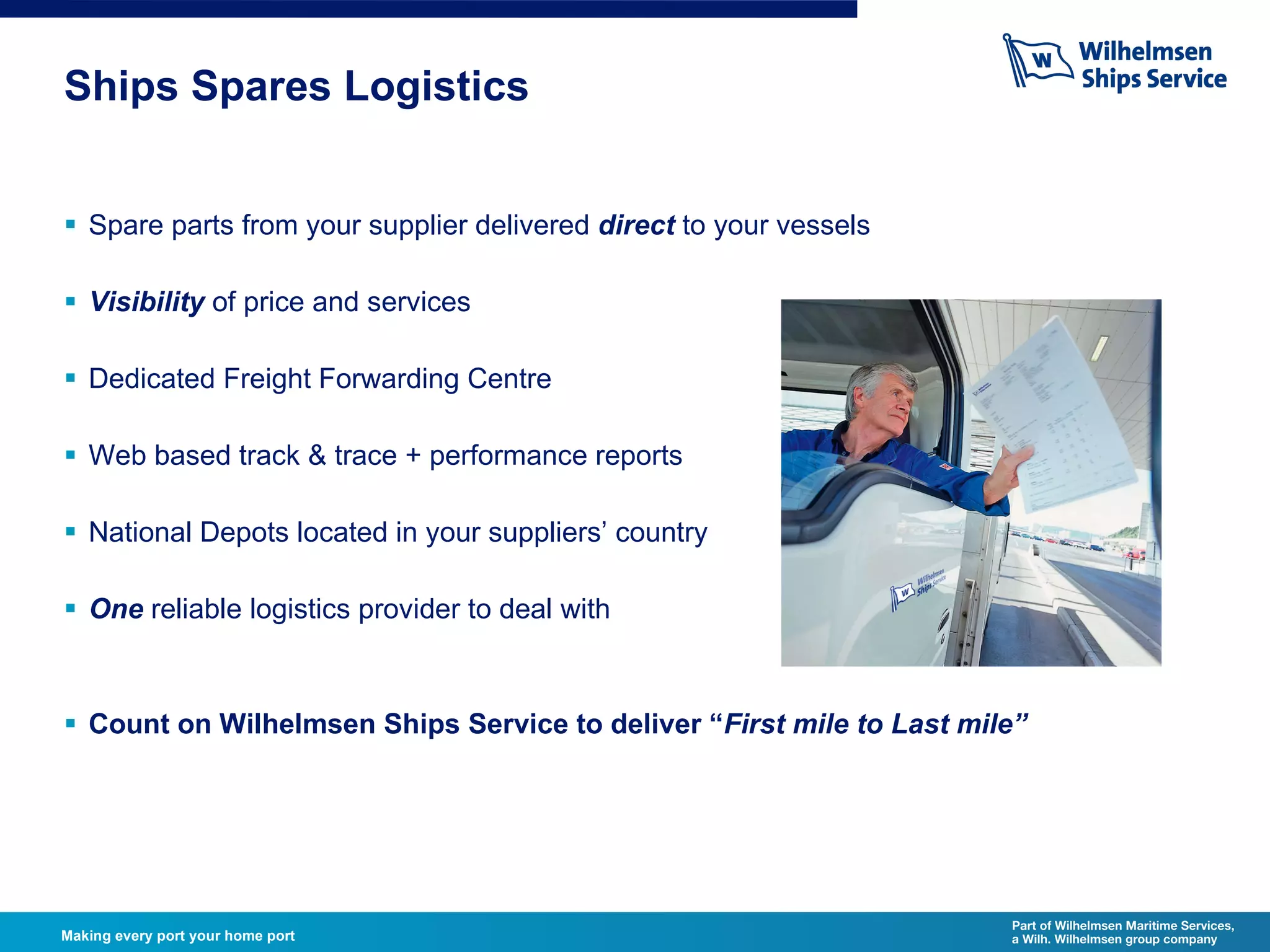 Ships Spares Logistics | PPT