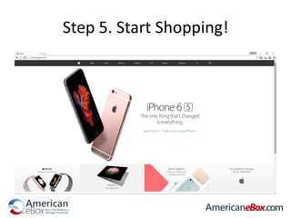 International Shopping with Package Forwarder, American eBox | PPT