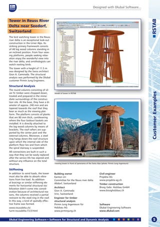 Dlubal Customer projects 2013 RFEM and RSTAB | PDF
