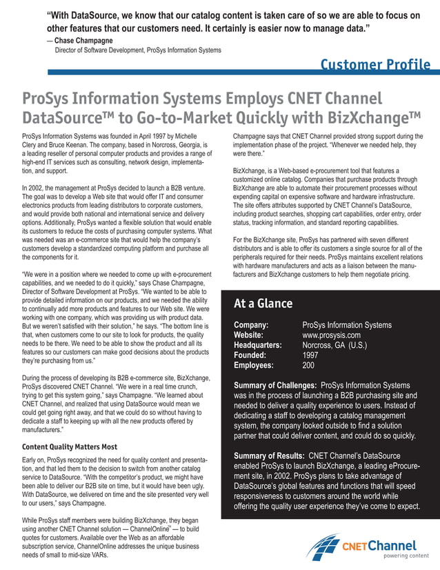 Customer prosys | PDF