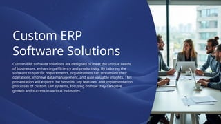 Digiprima - Custom ERP Software Solutions | PPT