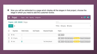 Customer Rating in Odoo 14 Project | PPT