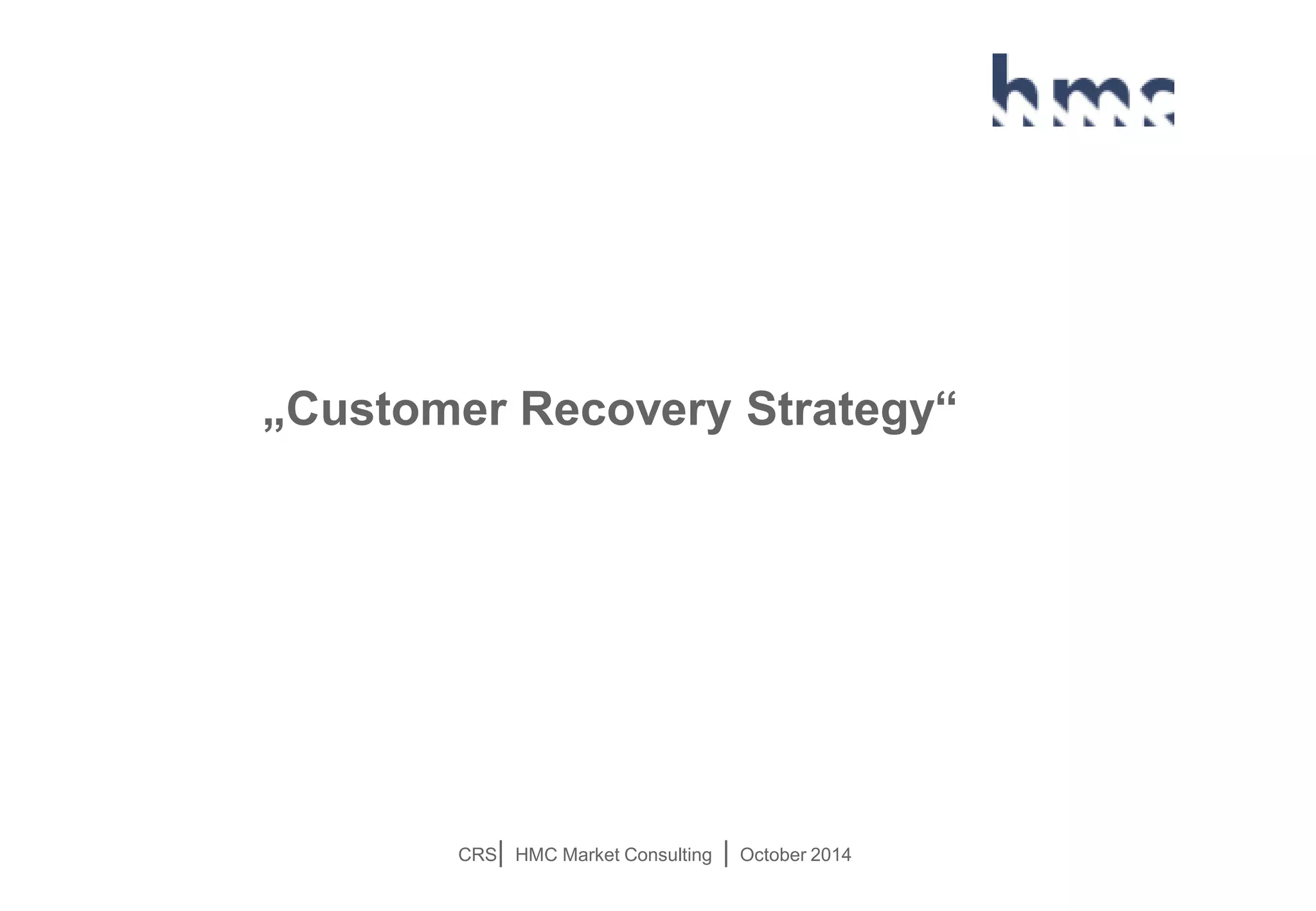 Customer recovery strategy | PDF