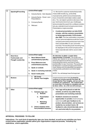 Customer Reference Agreement Template | DOCX