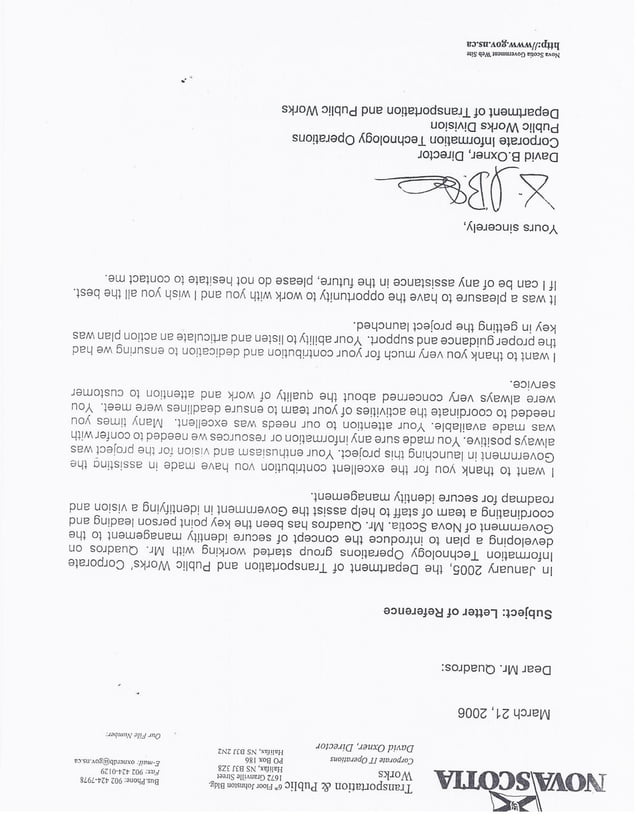 Customer reference letters (Novell) | PDF