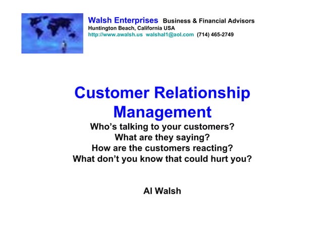 Customer Relationship Management | PPT