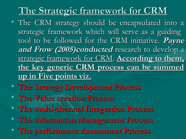 Strategic Customer Relationship Management(SCRM) | PPT