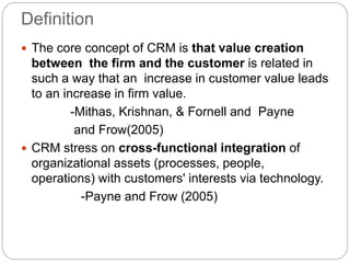 Customer relationship management | PPTX