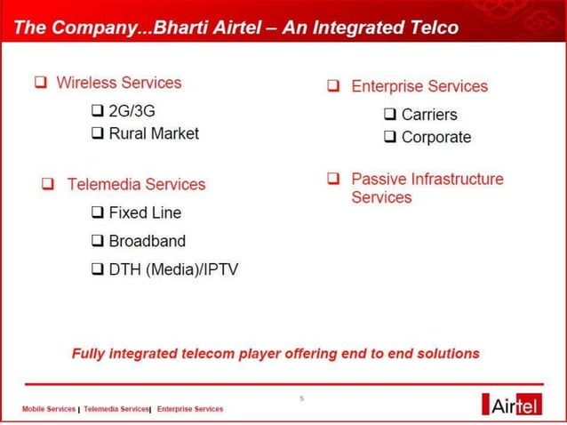 Customer Relationship Management (Airtel) | PPT | Telecommunications ...