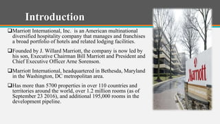 Customer relationship management(crm) Of Marriott hotel | PPTX