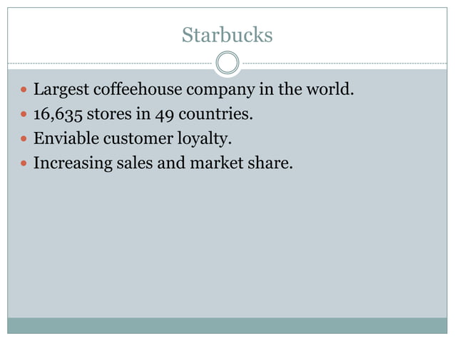Customer Relationship Management (Crm) In Starbucks 1 | PPTX