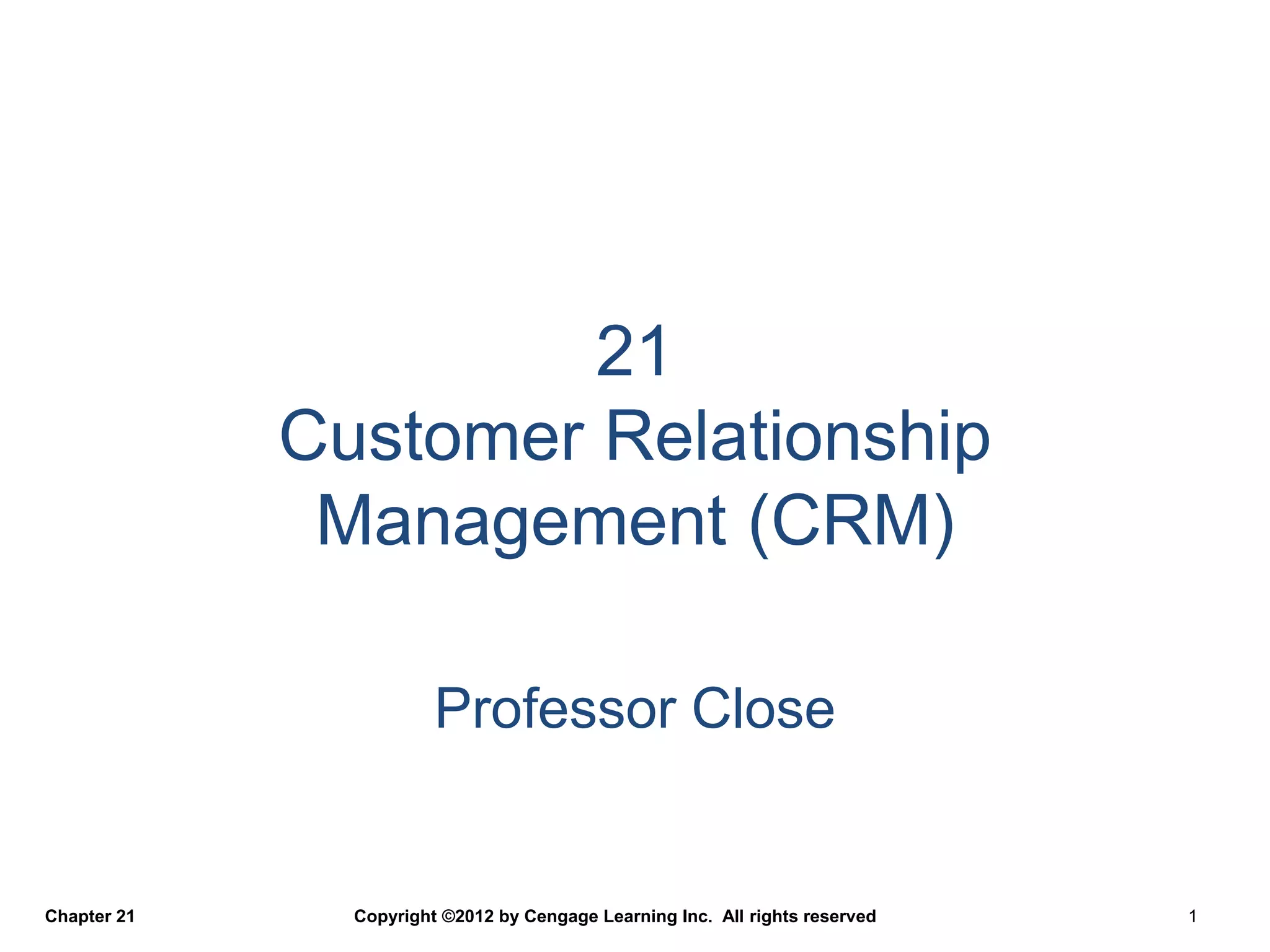 Customer Relationship Management CRM ppt.ppt