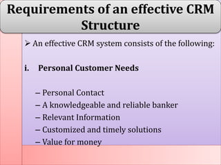 CUSTOMER RELATIONSHIP MANAGEMENT IN BANKS (CRM) in banking-ppt.pptx
