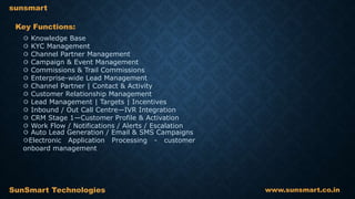 Customer relationship management software - SunSmart Technologies | PPT