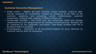 Customer relationship management software - SunSmart Technologies | PPT