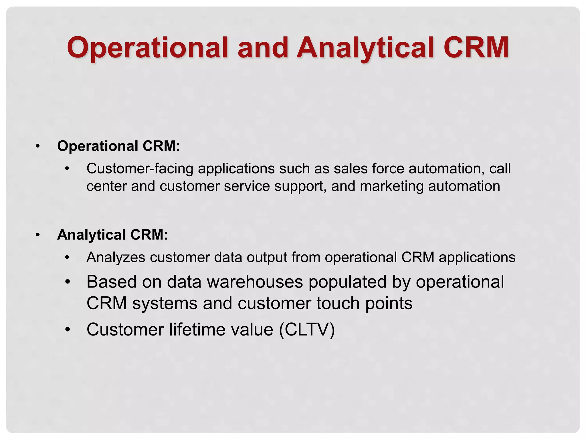 Customer relationship management systems | PPTX