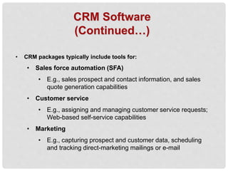Customer relationship management systems | PPTX