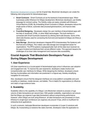 Augment Healthcare Data Security with DApps Blockchain Development | PDF