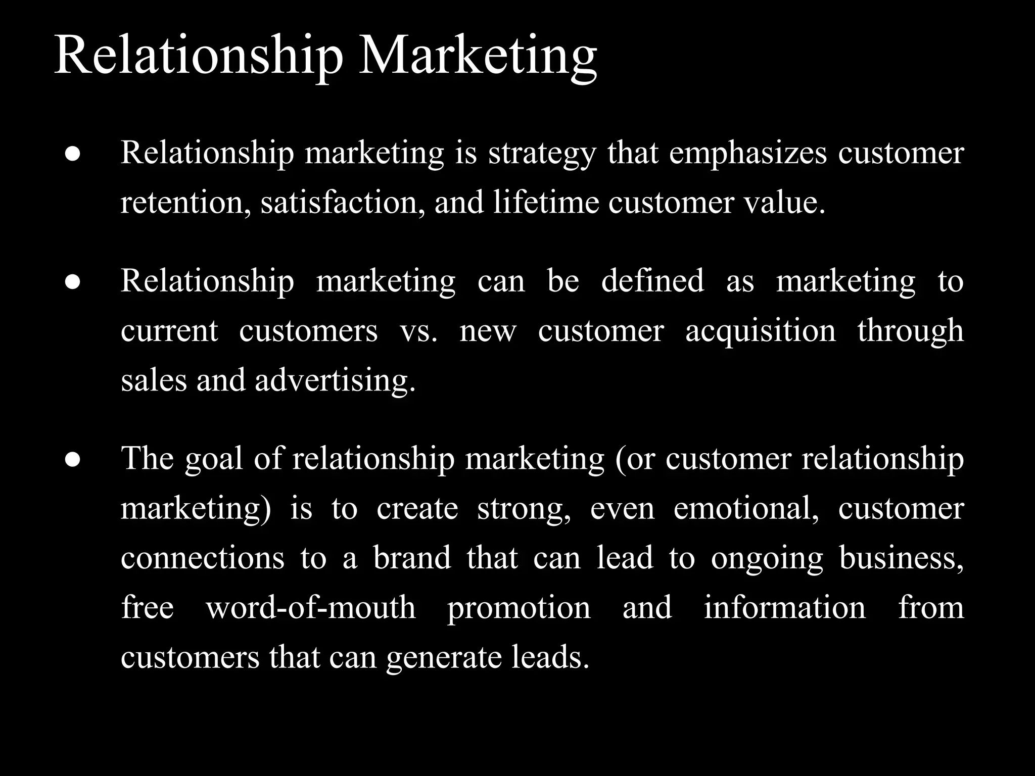 Customer retention and relationship marketing | PPTX