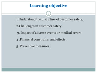Patient /Medical Customer safety | PPT