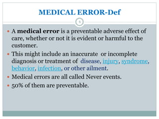 Patient /Medical Customer safety | PPT