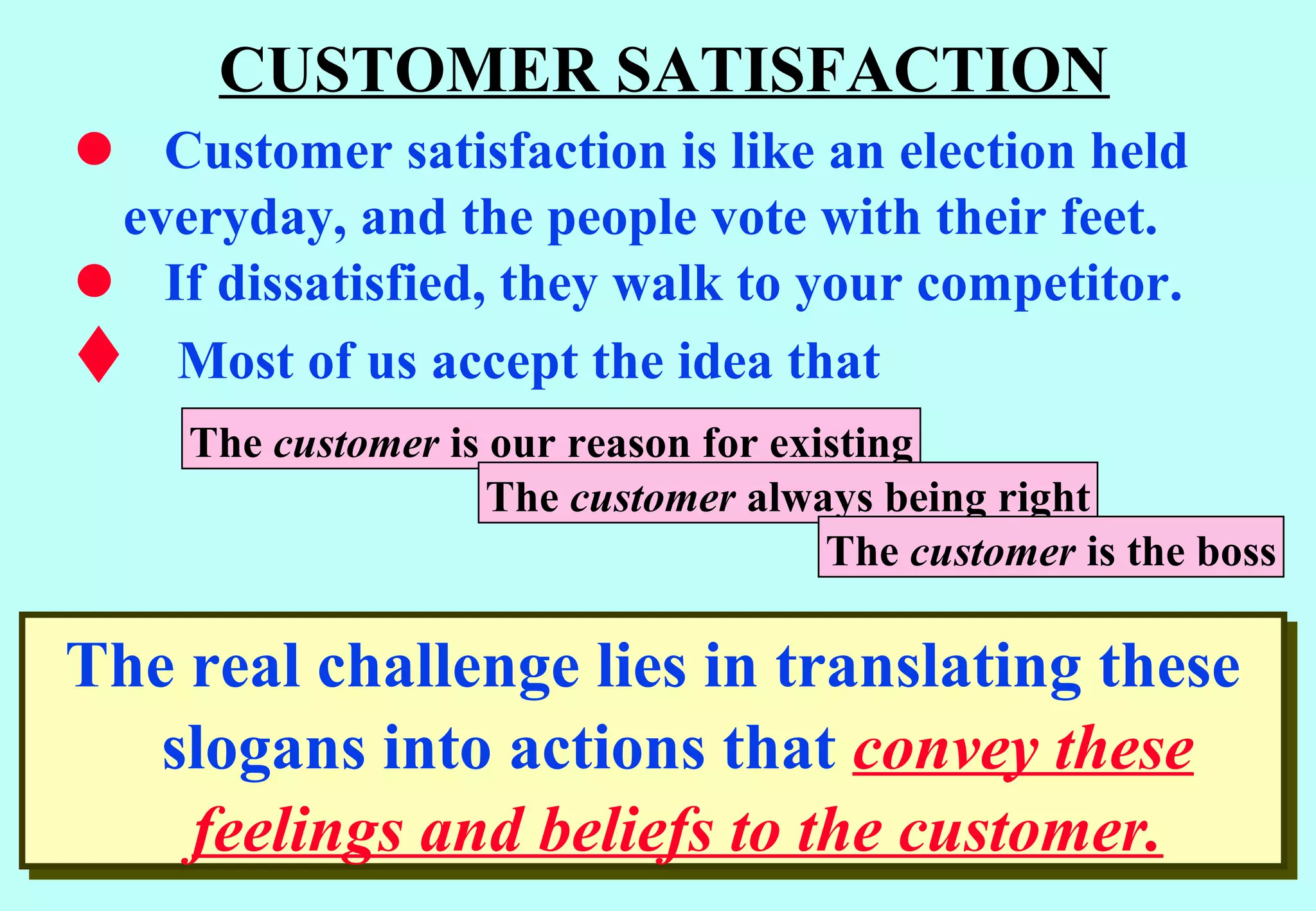 Customer Satisfaction | PPT | Consumer Issues | Business
