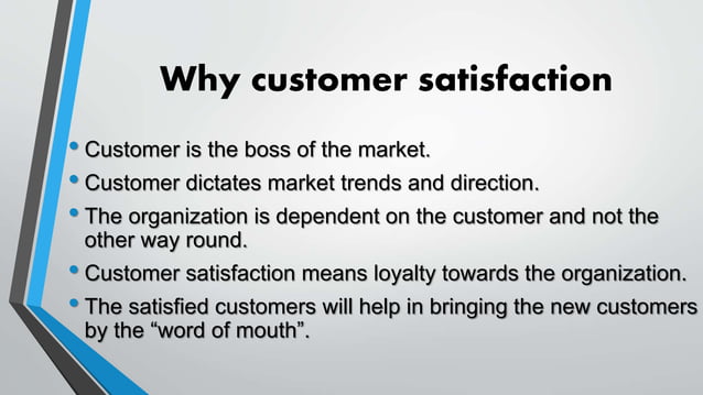 Customer satisfaction | PPTX | Consumer Issues | Business