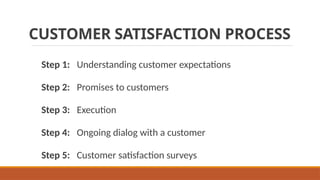 Customer Satisfaction and production sector | PPT